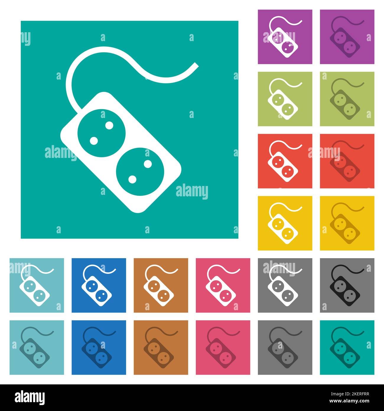 Portable electrical outlet with two sockets and cord solid multi ...