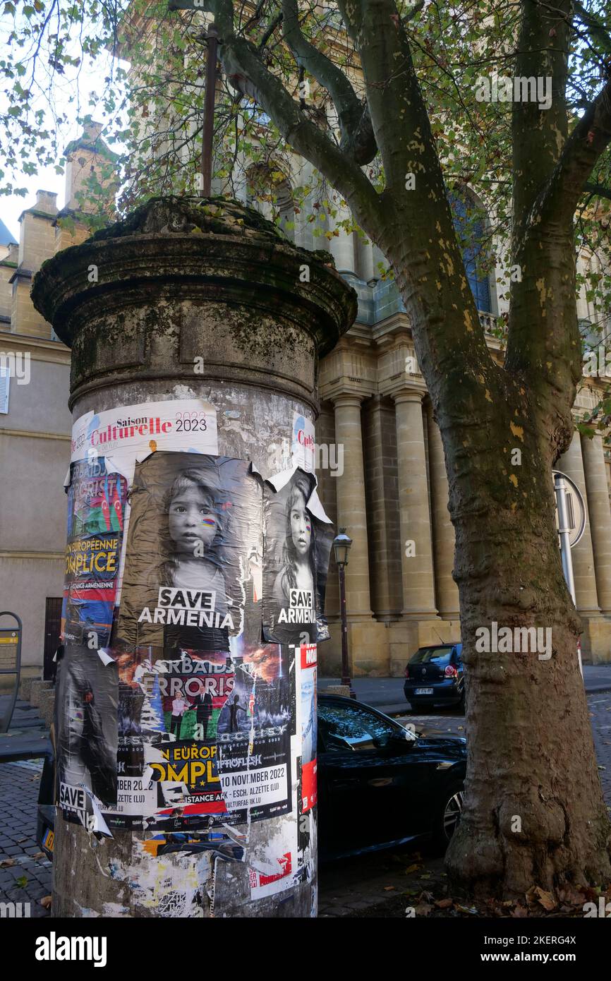 Moriss column, Metz, Moselle, Lorraine, Grand Est region, France Stock ...