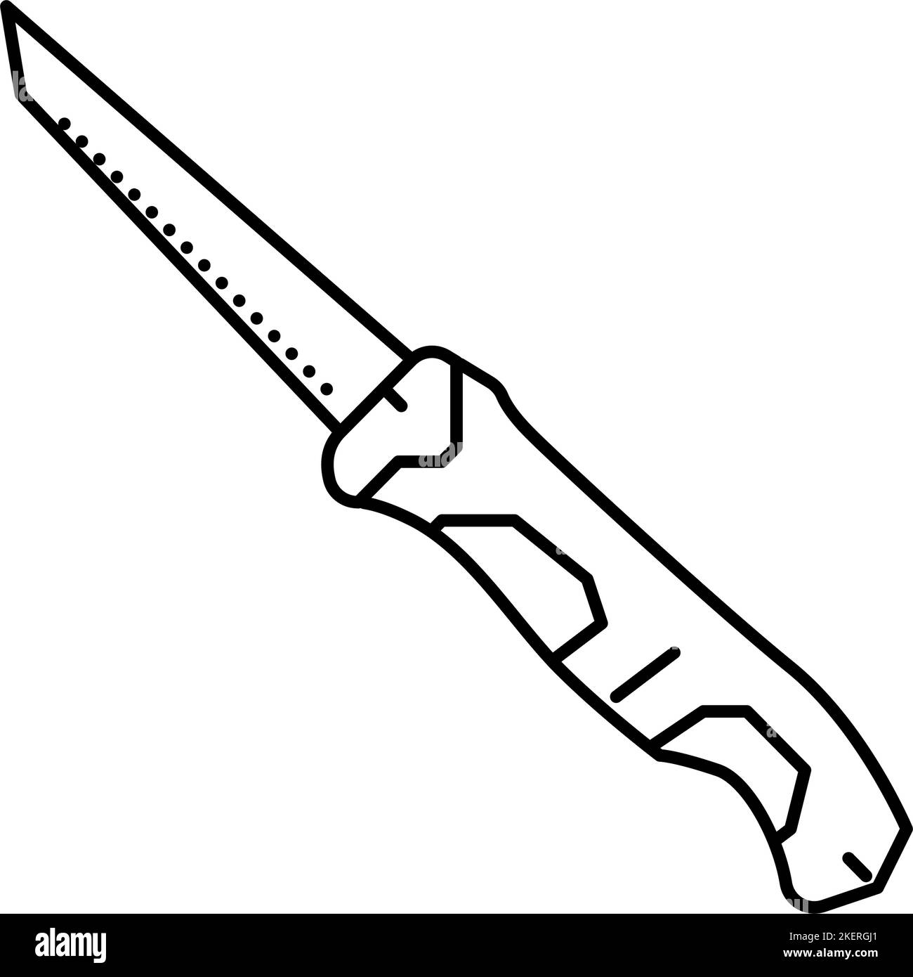 keyhole saw line icon vector illustration Stock Vector Image & Art - Alamy