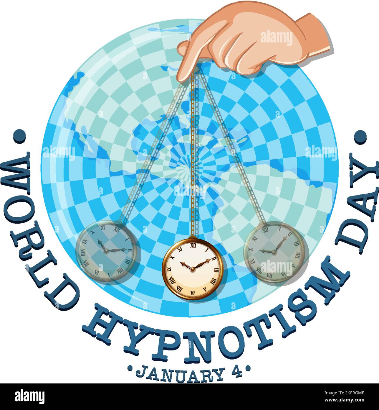 World hypnotism day January icon illustration Stock Vector Image & Art ...
