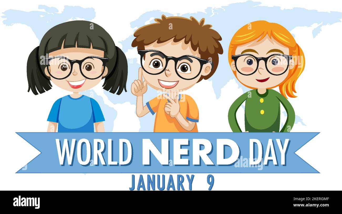 World Nerd Day banner design illustration Stock Vector Image & Art - Alamy