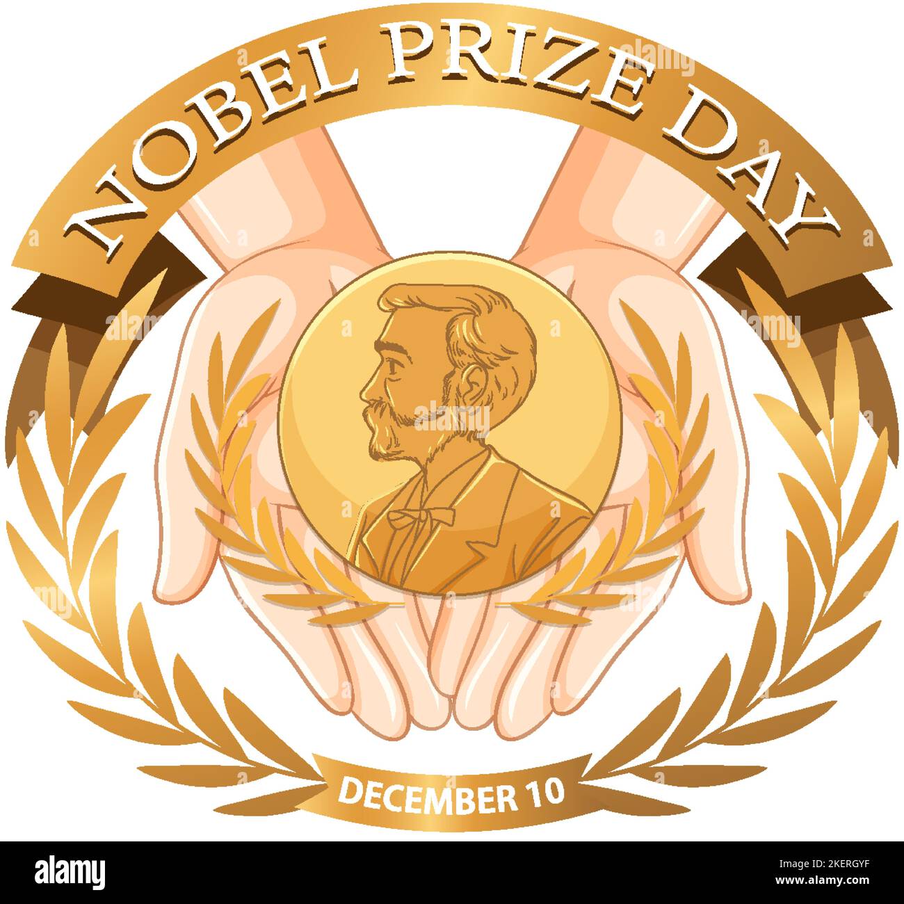 Nobel Prize Day Banner Design illustration Stock Vector Image & Art - Alamy