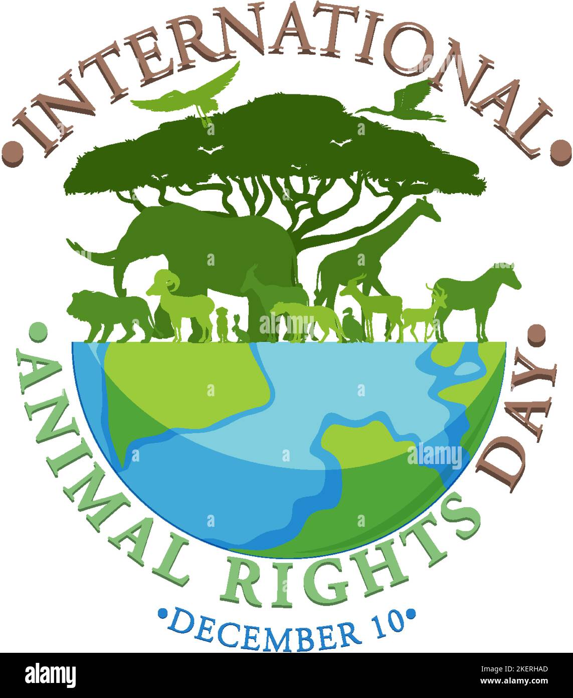 International Animal Rights Day banner design illustration Stock Vector ...