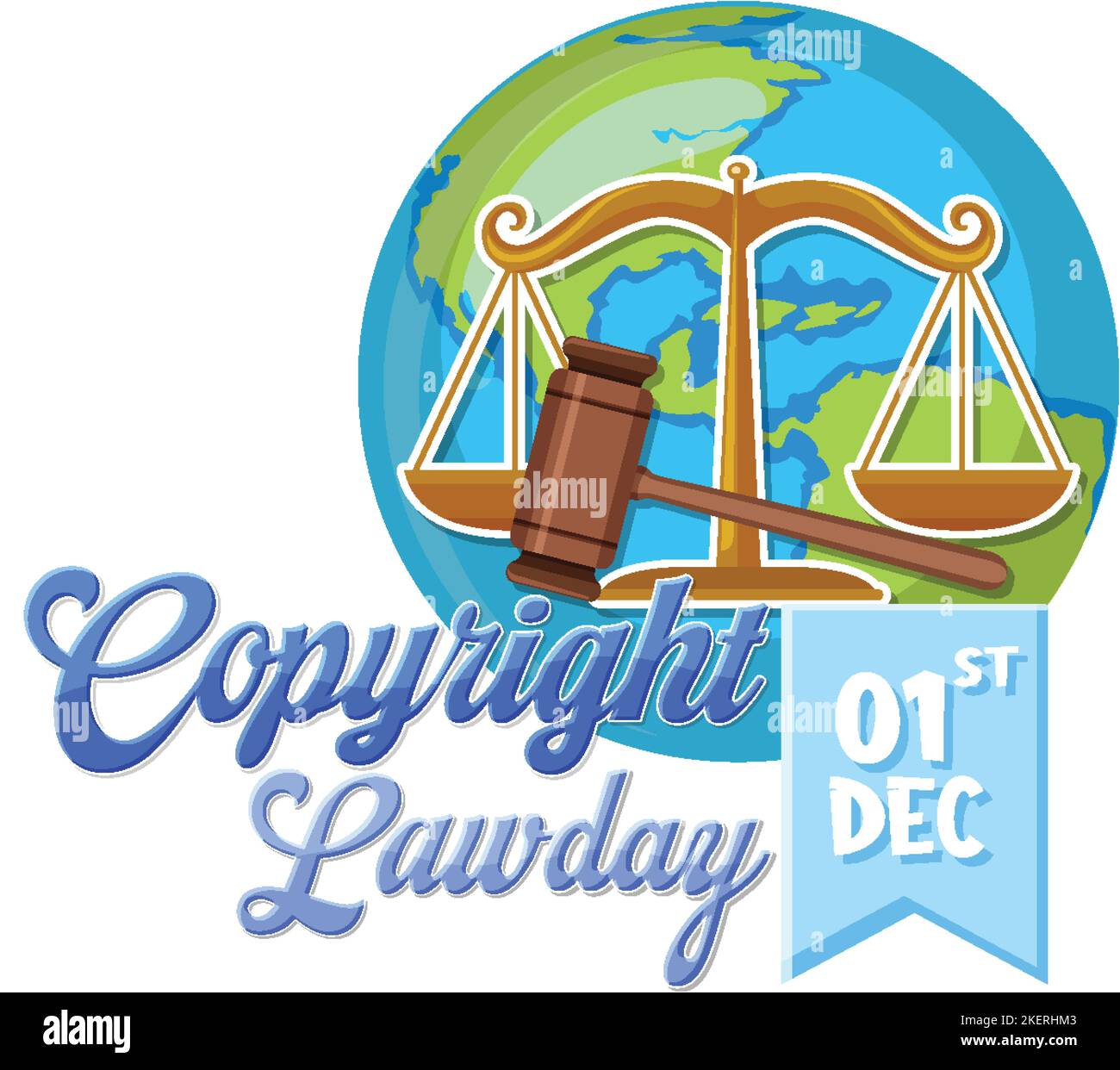 Copyright law day banner design illustration Stock Vector Image & Art ...