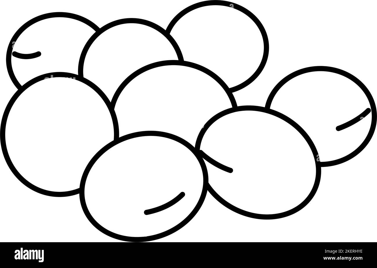 soy seed grain dry line icon vector illustration Stock Vector Image ...
