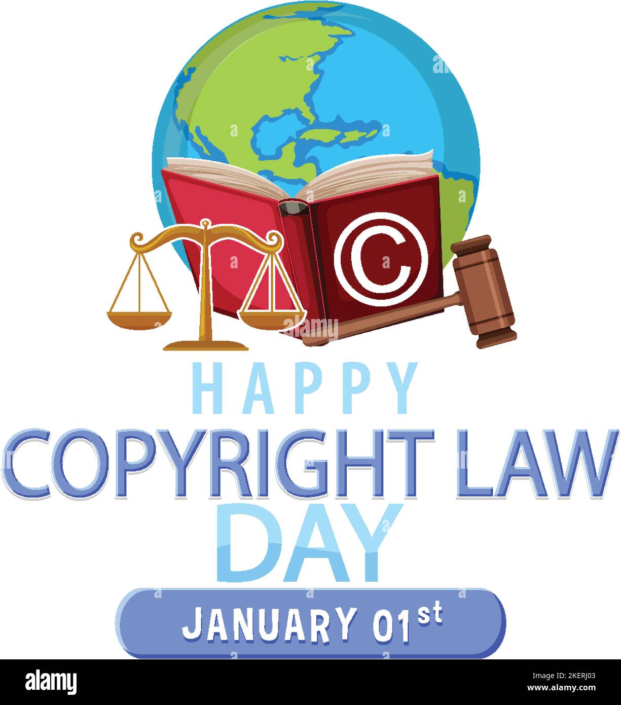 Copyright law day banner design illustration Stock Vector Image & Art ...