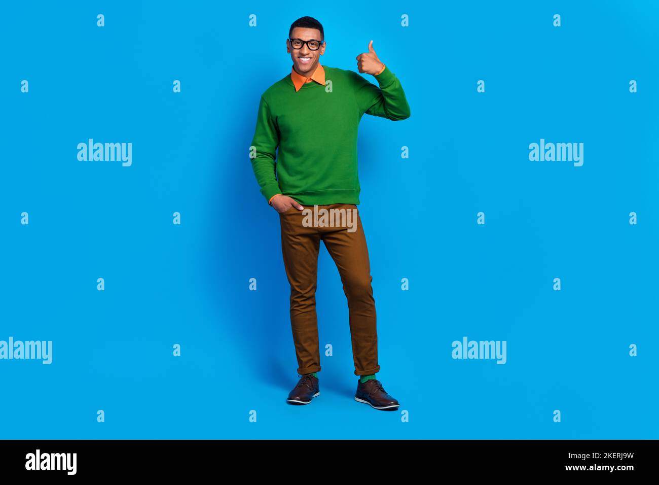 Full body size photo of successful businessman wear stylish gentleman ...