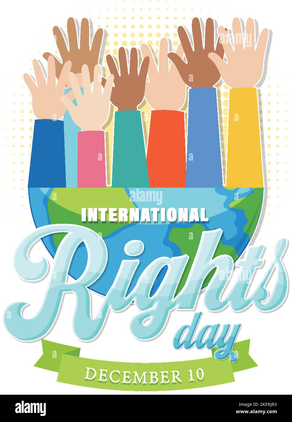 International Human Rights Day Banner Design illustration Stock Vector ...