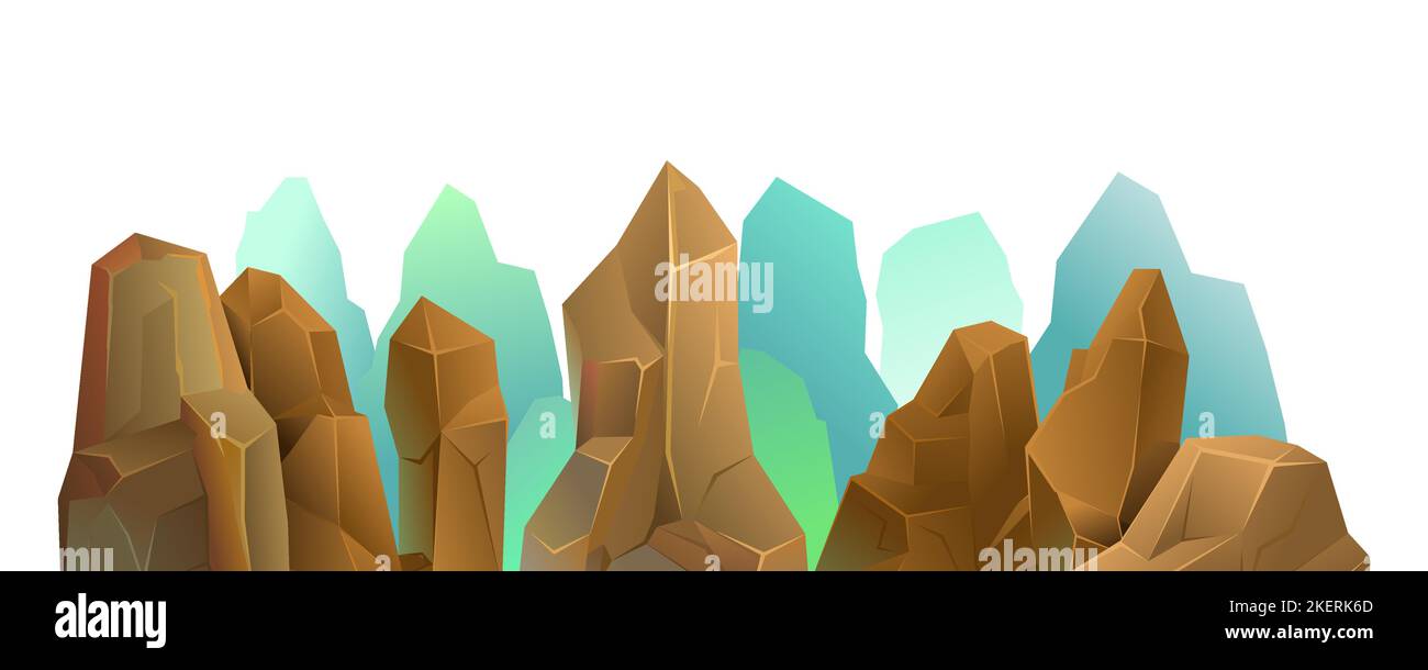 Rocks cliffs stone. Landscape mountainous. Natural land desert ...