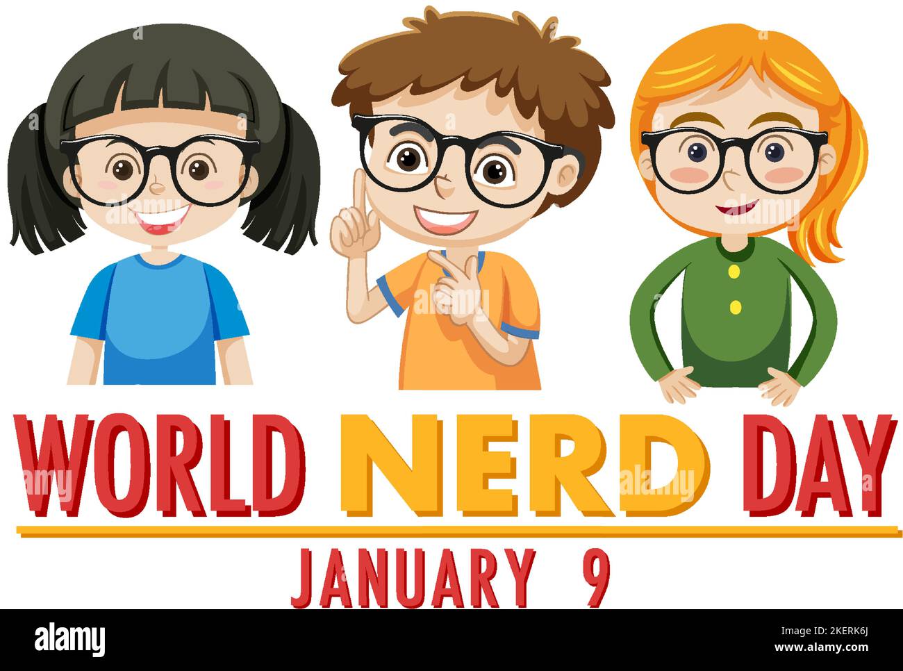 World Nerd Day banner design illustration Stock Vector Image & Art - Alamy
