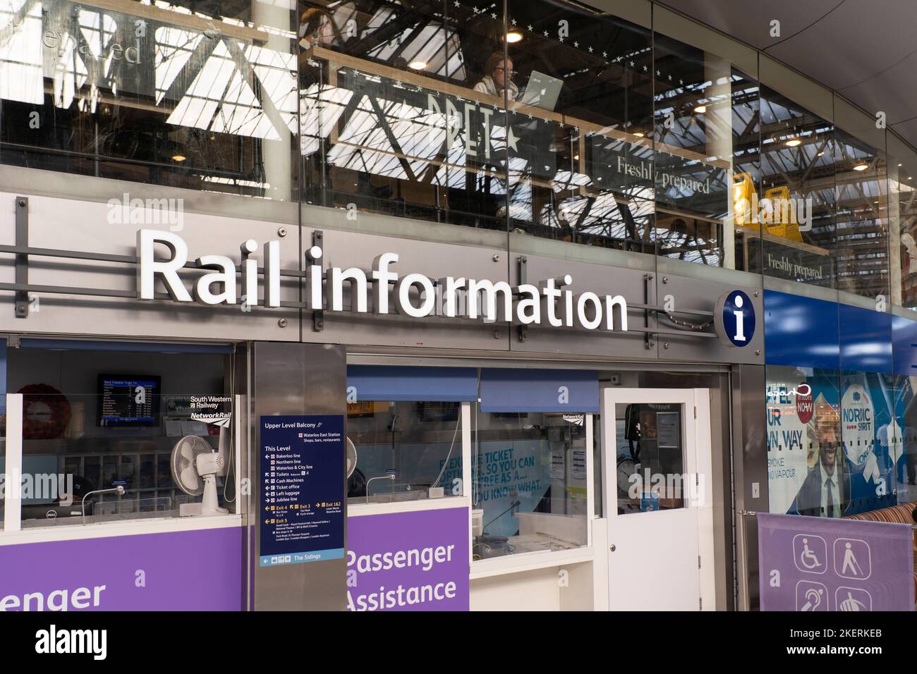 Waterloo train station sign hi-res stock photography and images - Alamy