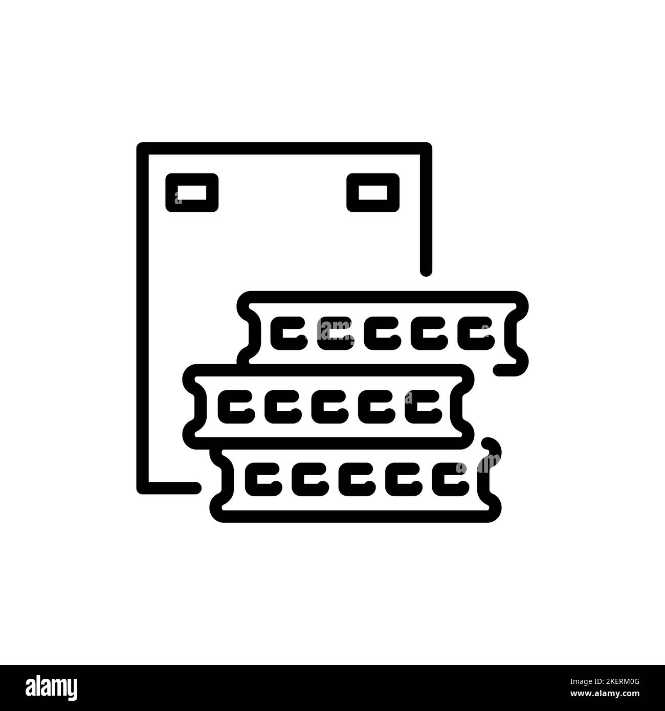 Concrete slabs olor line icon. Road construction. Pictogram for web ...