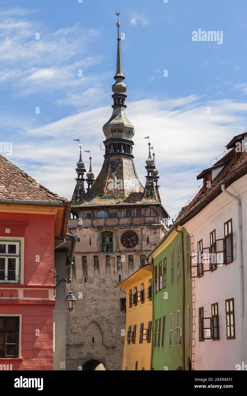 Clock Tower carries signs of authority: four turrets on roof corners ...