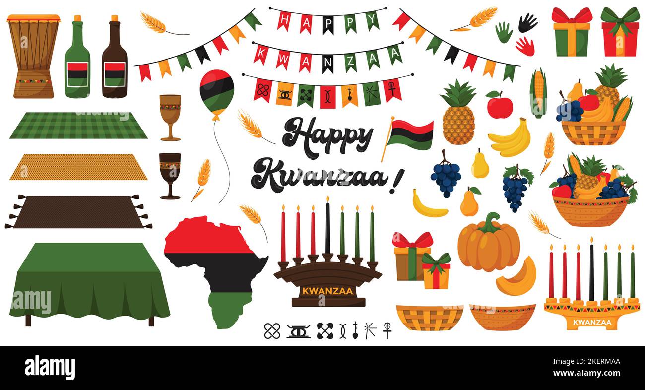 Kwanzaa mkeka, kinara, unity cup hi-res stock photography and images ...