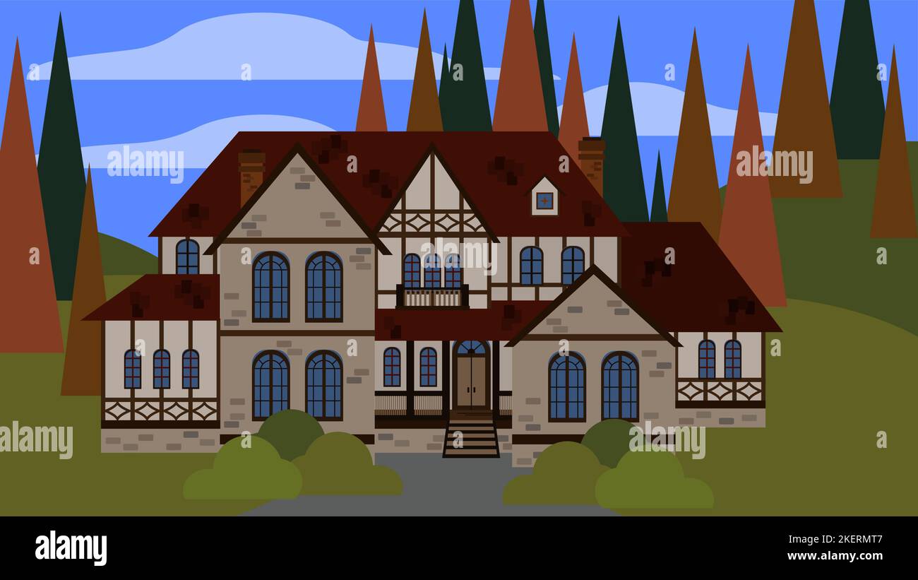 Tudor house hotel Stock Vector Images - Alamy