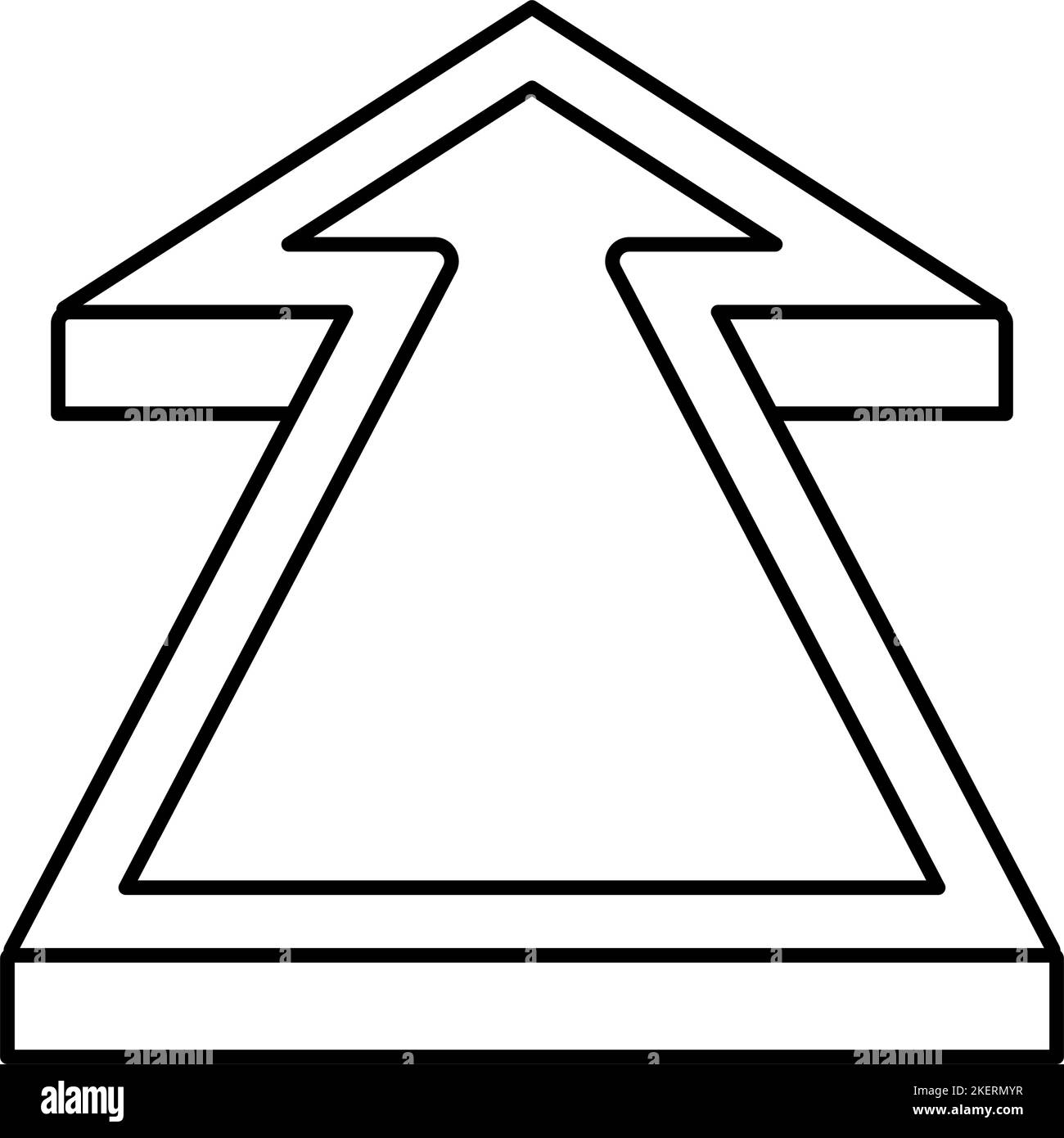 forward arrow line icon vector illustration Stock Vector Image & Art ...