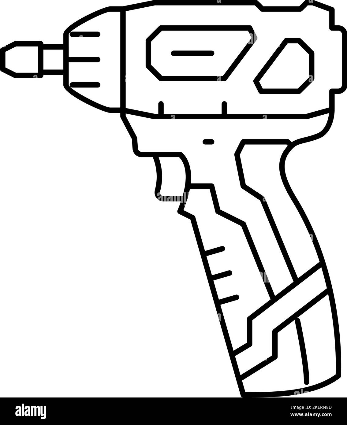 screwdriver construction line icon vector illustration Stock Vector ...