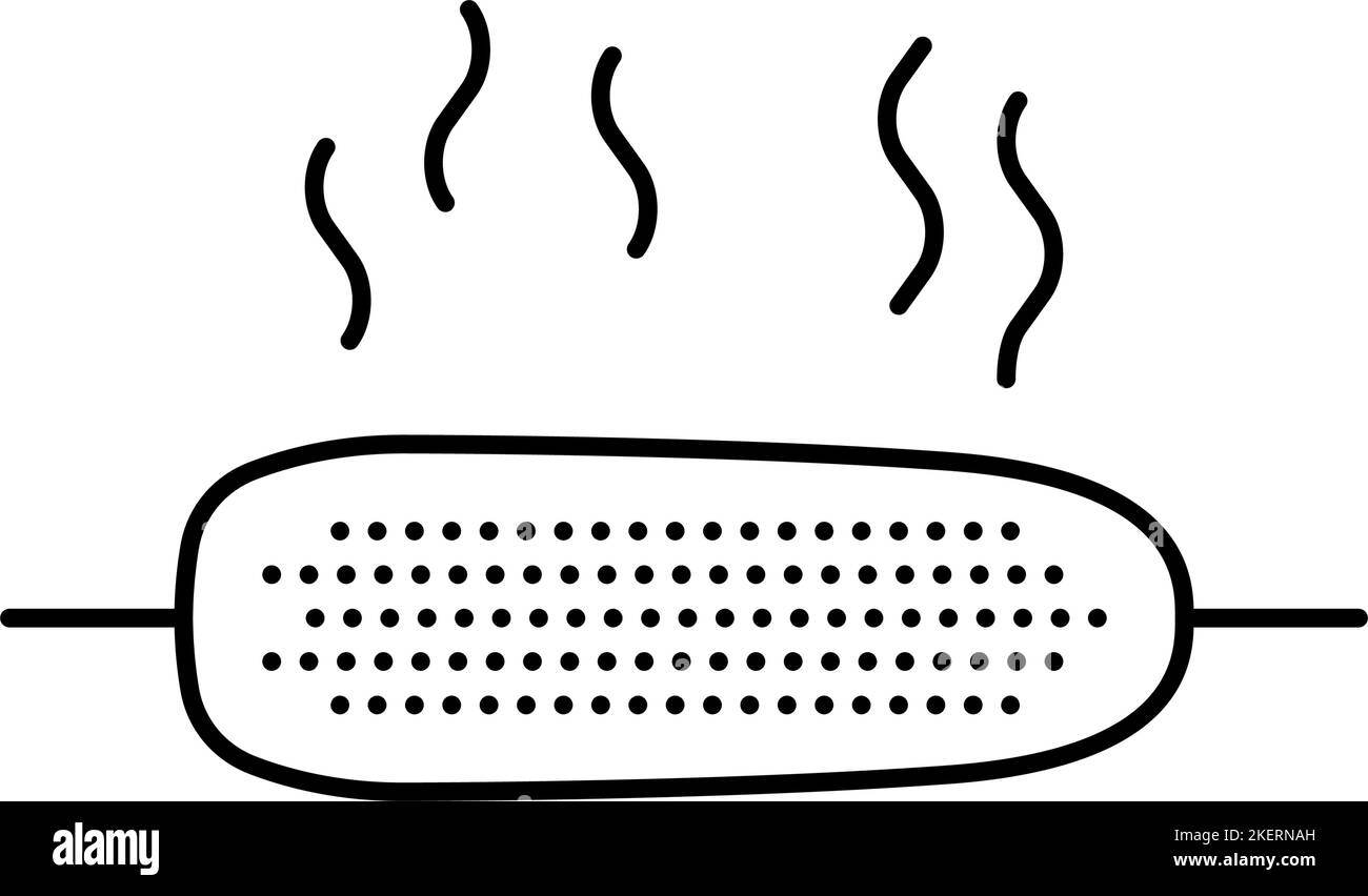 roasted corn line icon vector illustration Stock Vector Image & Art - Alamy
