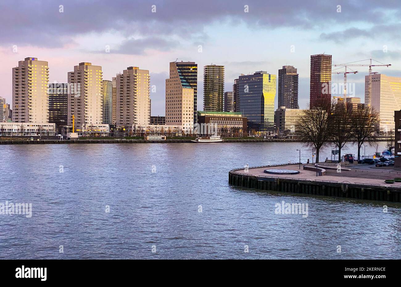 Roterdam city, The Netherlands- Architectural capital with harbour and ...