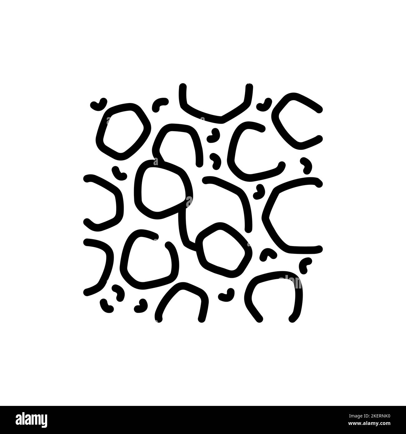 Crushed stone olor line icon. Road construction. Pictogram for web page ...