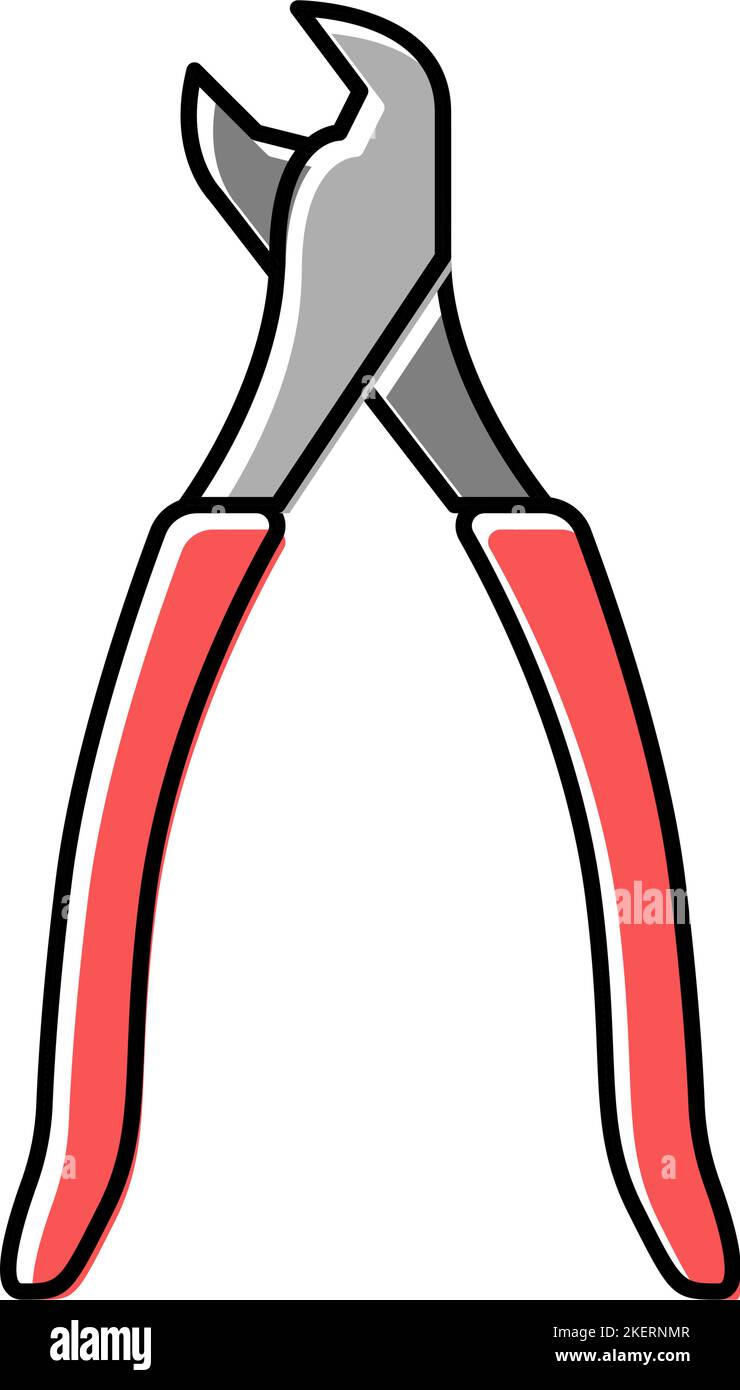 battery pliers color icon vector illustration Stock Vector Image & Art ...