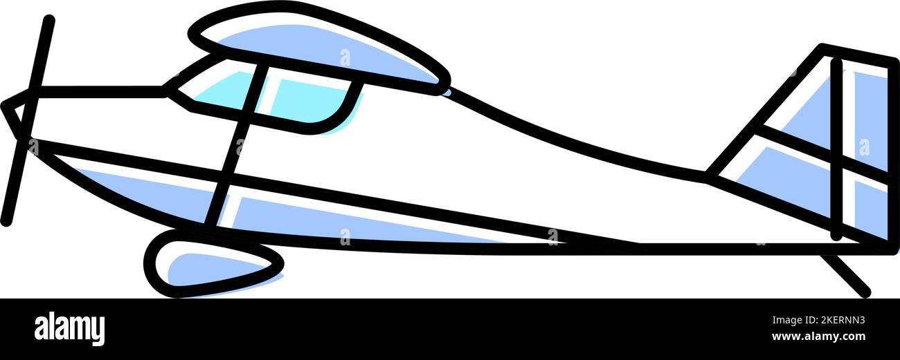 taildraggers airplane aircraft color icon vector illustration Stock ...