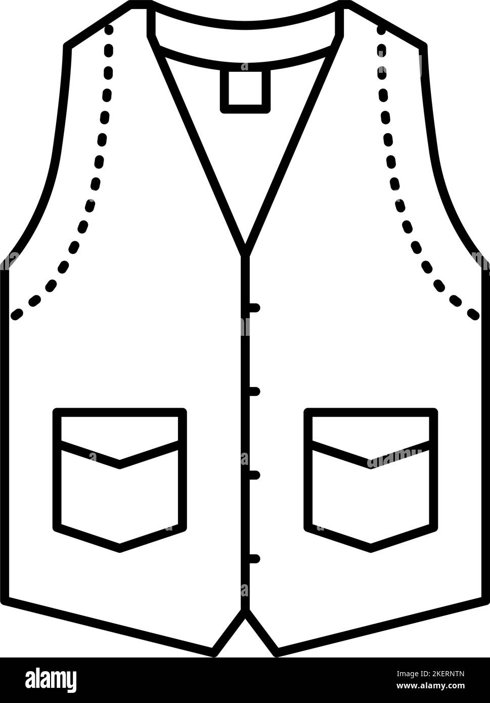 Vest detail Stock Vector Images - Alamy