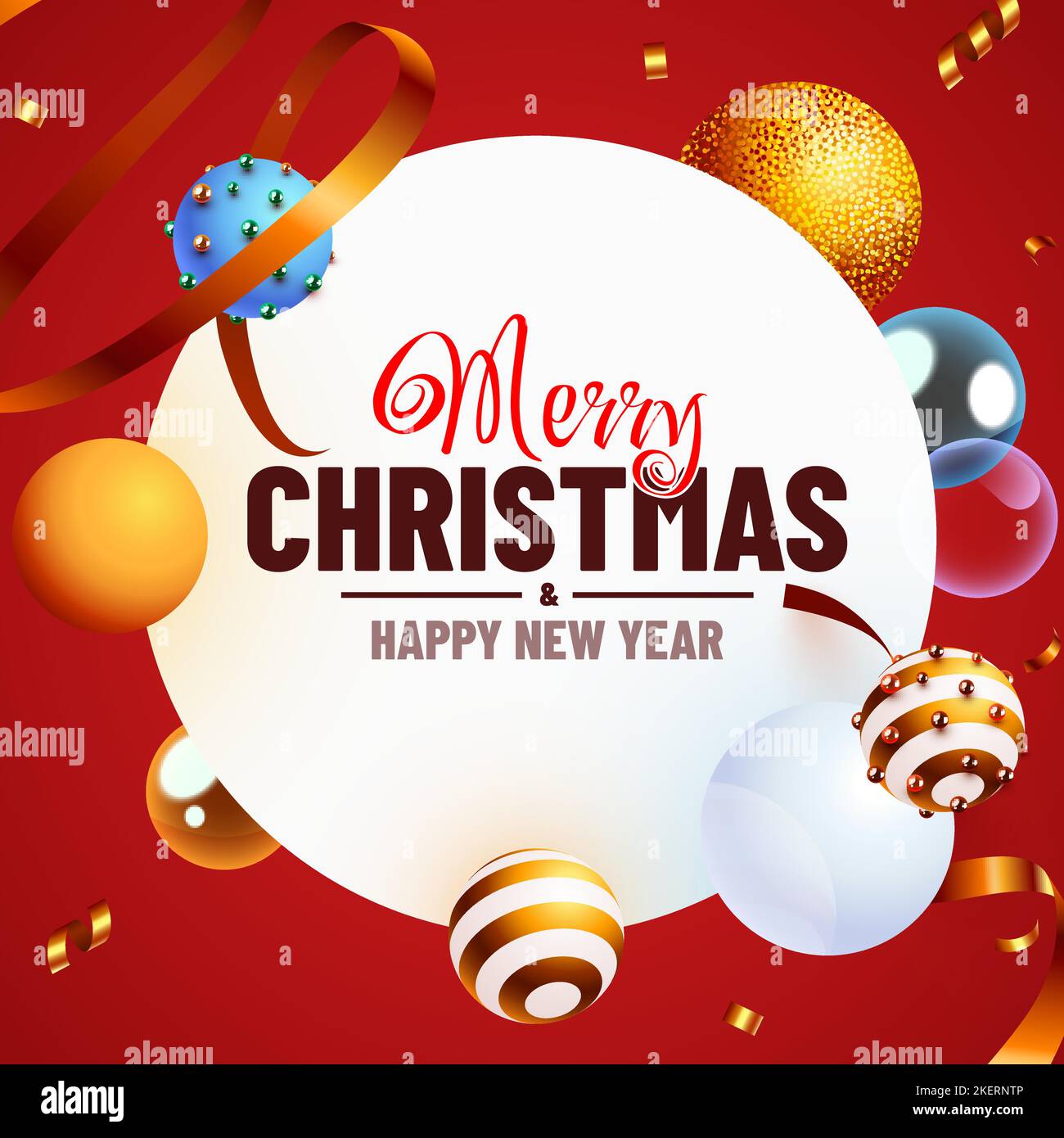 Red gold minimal christmas Stock Vector Images - Alamy