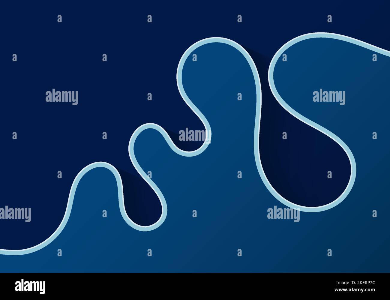 Abstract blue wavy pattern design of minimal stripe template. Design of ...