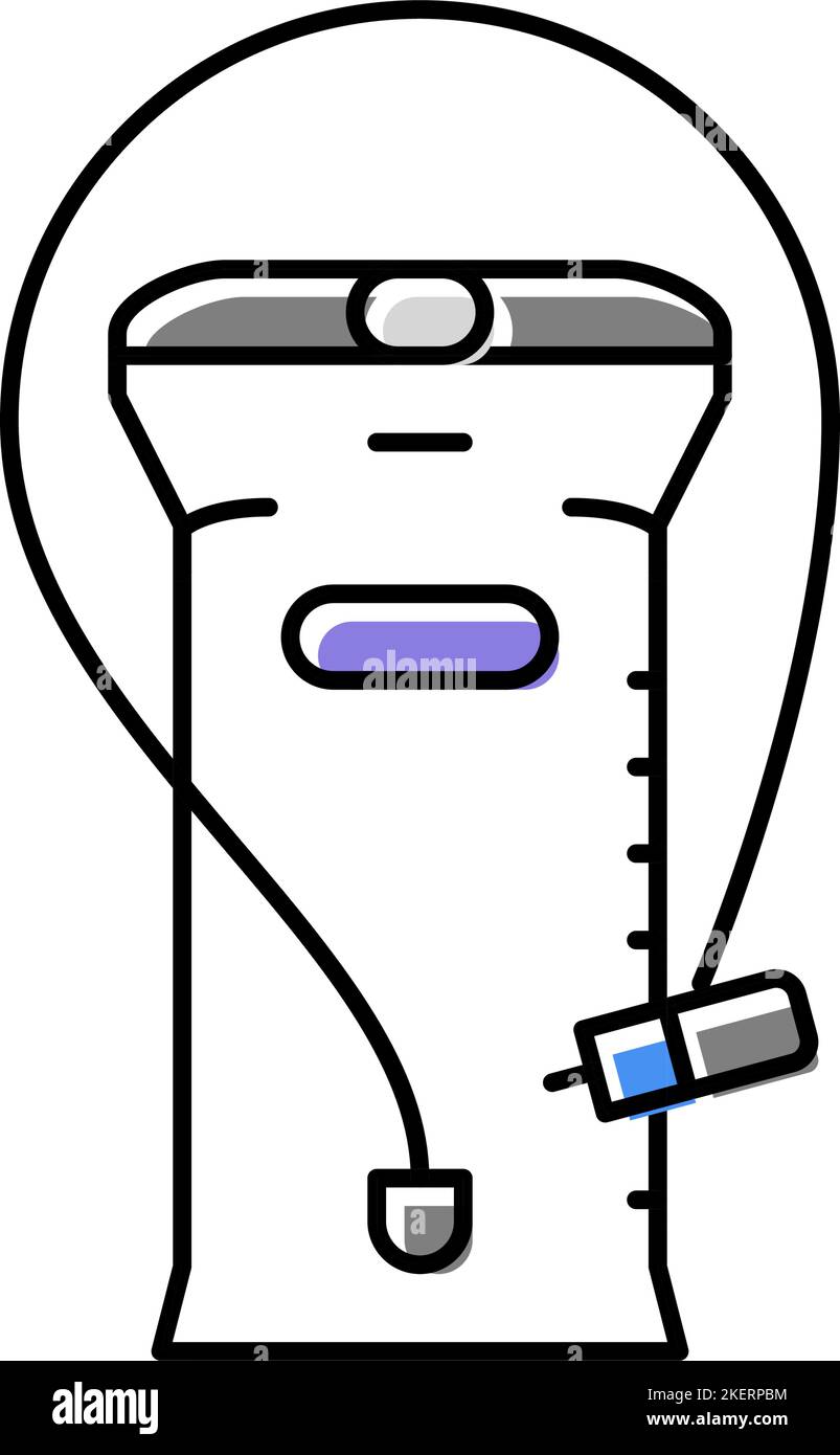 hydration system motorcycle accessory color icon vector illustration ...