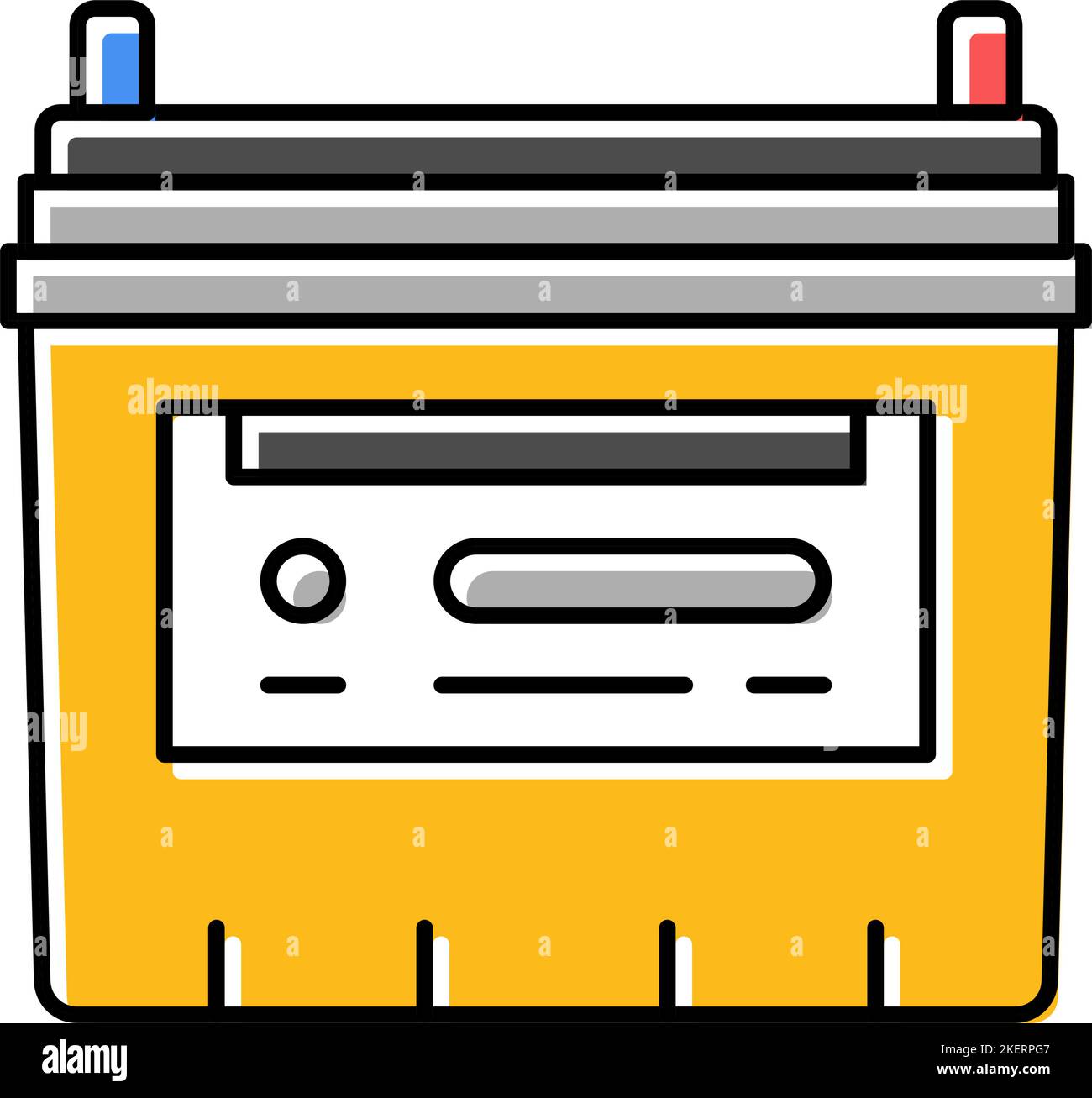 Car lead acid batteries Stock Vector Images - Alamy