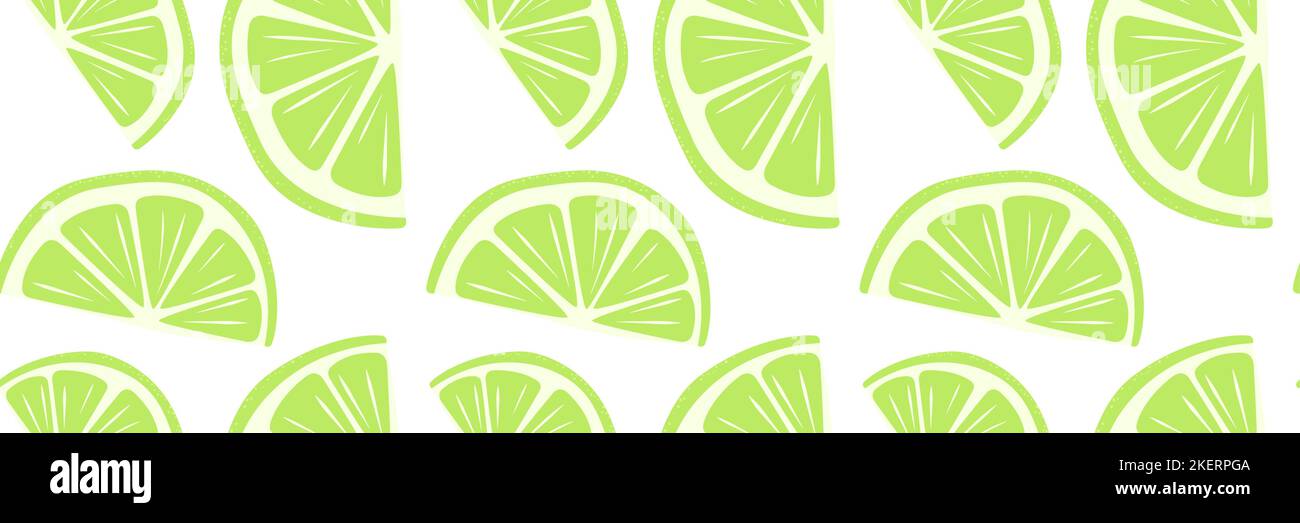 Abstract fruit lime lemon seamless pattern. Cool background for banner ...