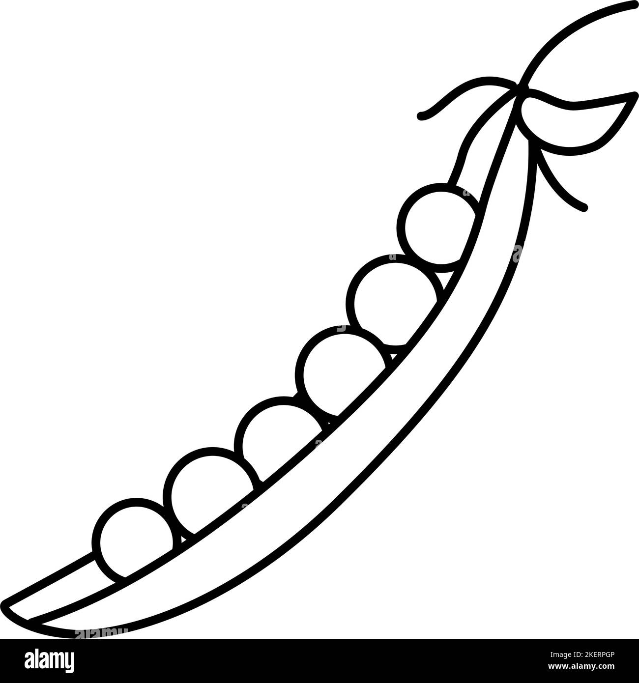peas seed line icon vector illustration Stock Vector Image & Art - Alamy