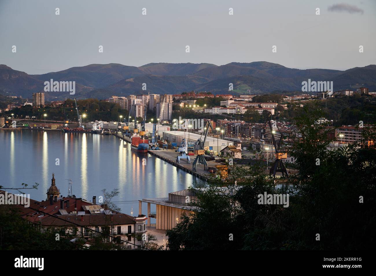 Pasaia harbour view from Pasaia San Pedro Stock Photo - Alamy