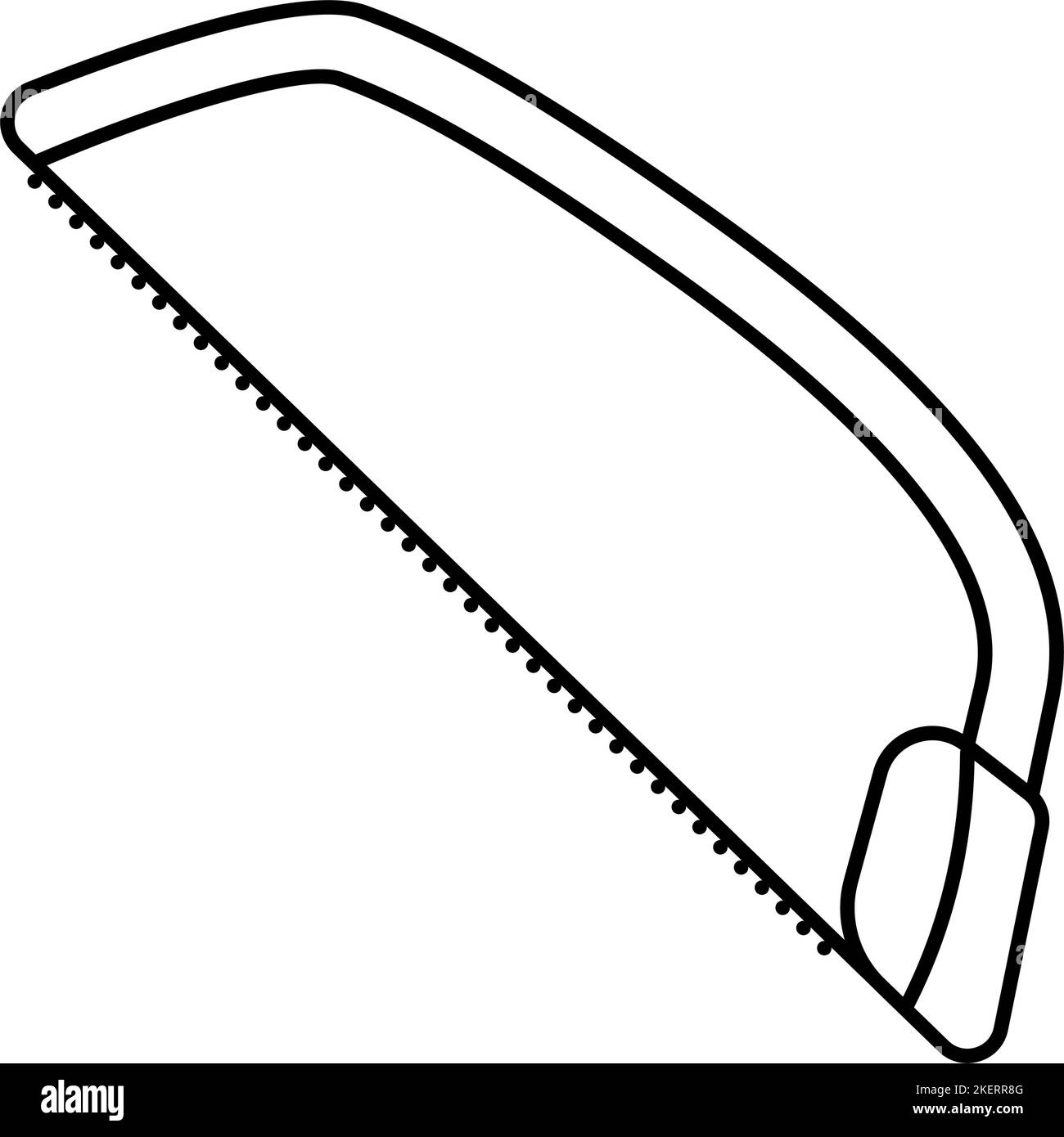 bow cut saw line icon vector illustration Stock Vector Image & Art - Alamy