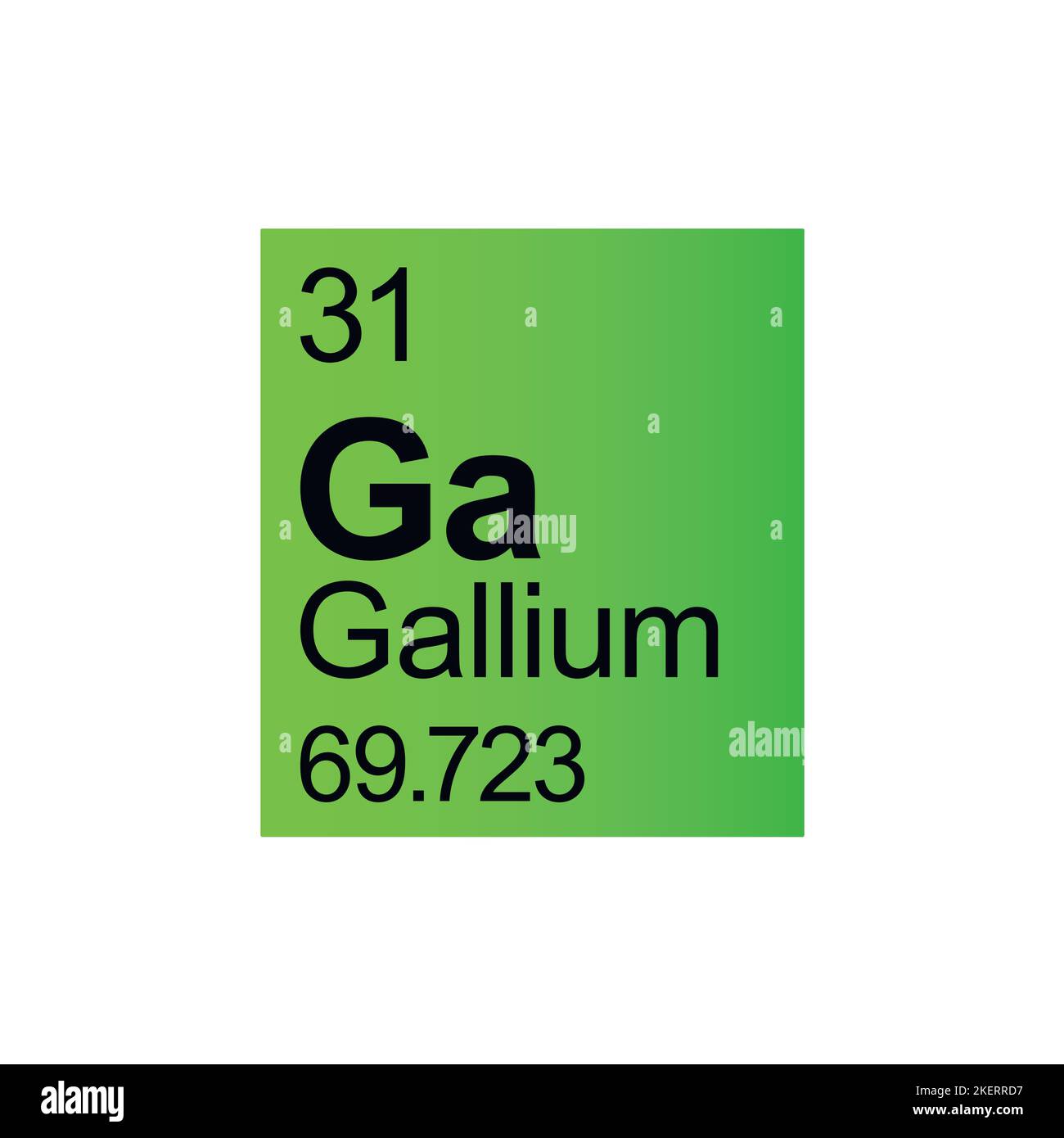 Gallium Periodic Table Periodic Table Element Gallium Icon. Stock