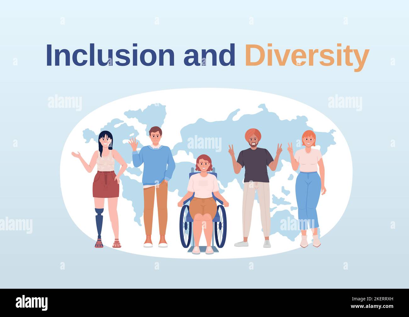 Inclusion and diversity flat vector banner template Stock Vector Image & Art - Alamy