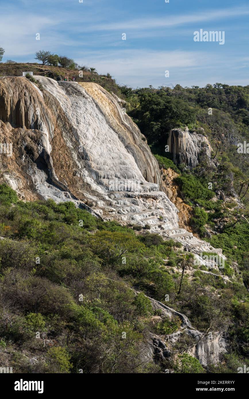 Cascada Chica, or the Small Waterfall is a travertine mineral formation ...