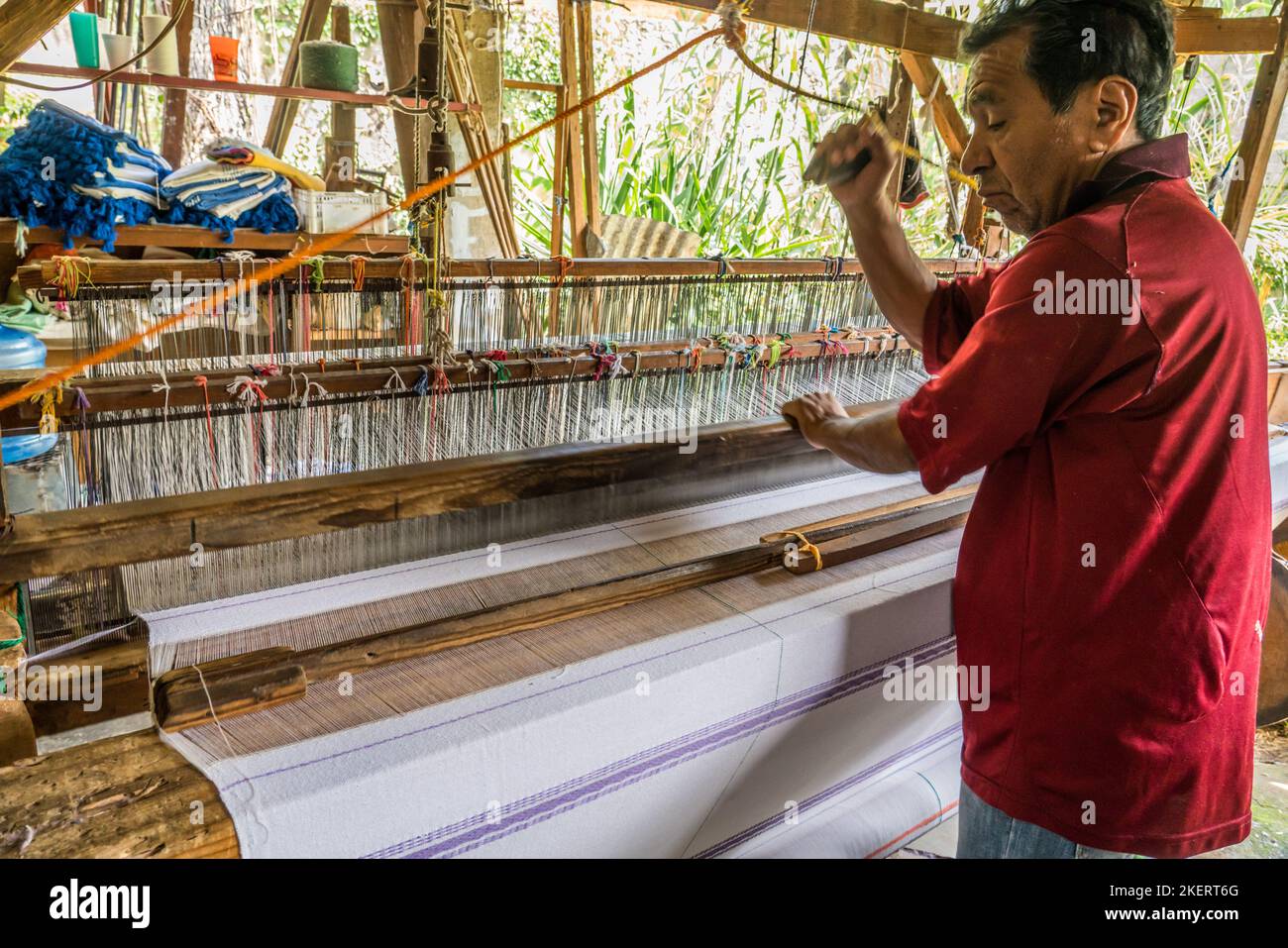 Large loom in operation hi-res stock photography and images - Alamy