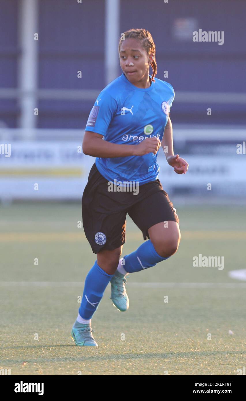 Che Thomas of Billericay Town Women during The FA Women's FA Cup First ...