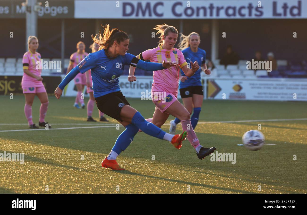 Holly Turner of Billericay Town Women scores during The FA Women's FA ...