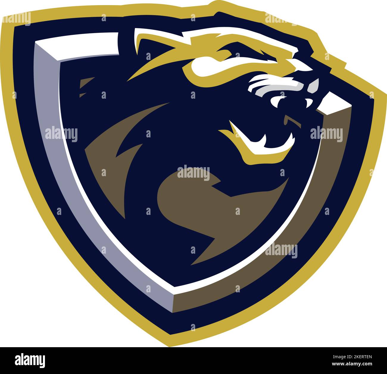 Jaguar growl logo Stock Vector Images - Alamy