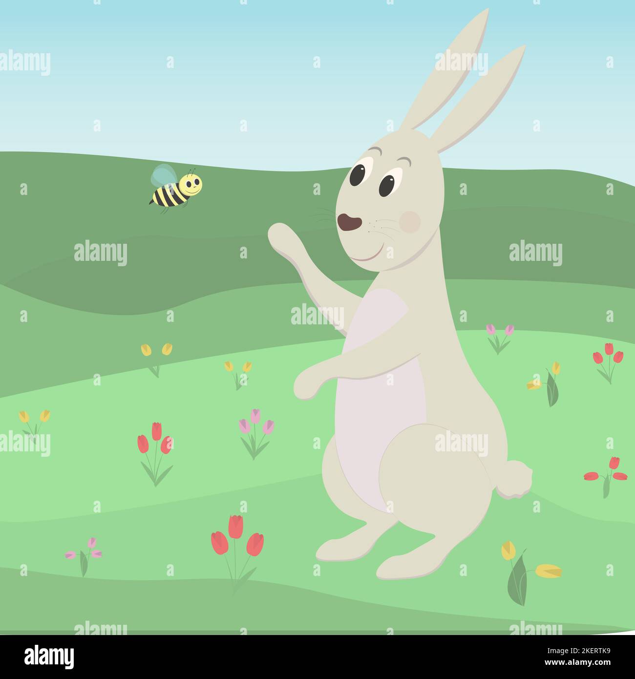 Bunny cartoon hi-res stock photography and images - Alamy
