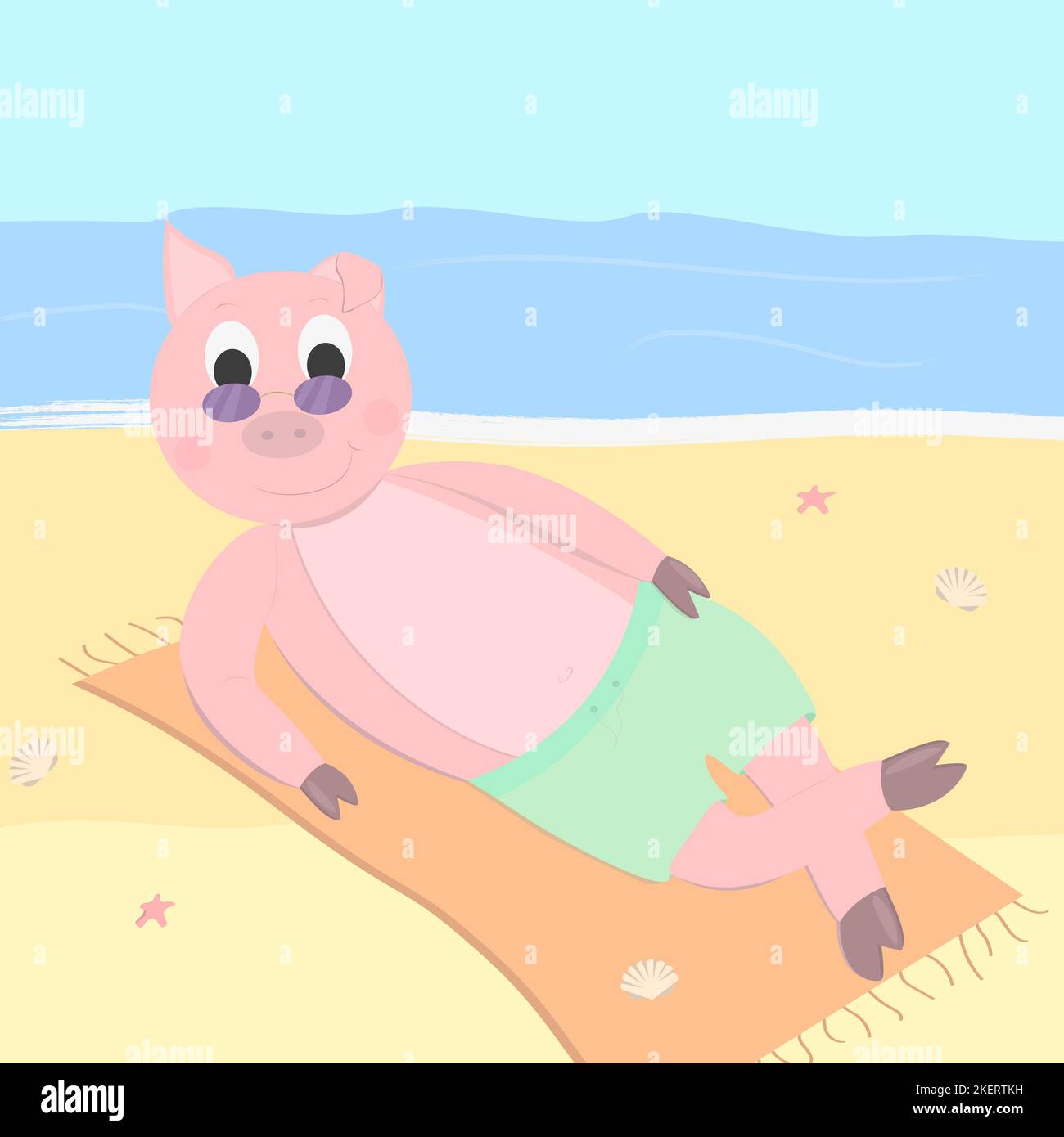 Sea animals cartoon hi-res stock photography and images - Alamy