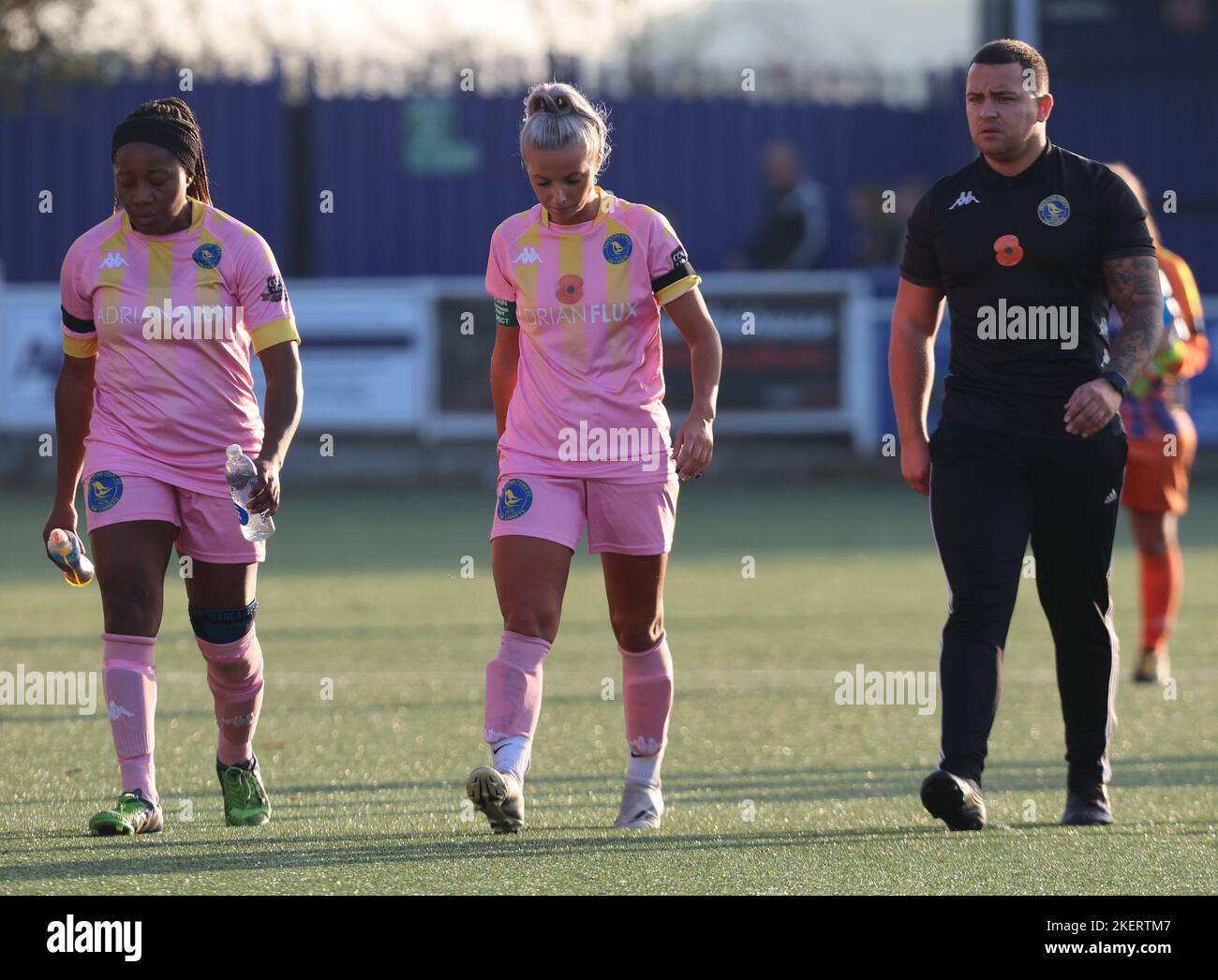 L-R Samara Nche of King's Lynn Town Jodie Hopkins-Duckhouse of King's ...