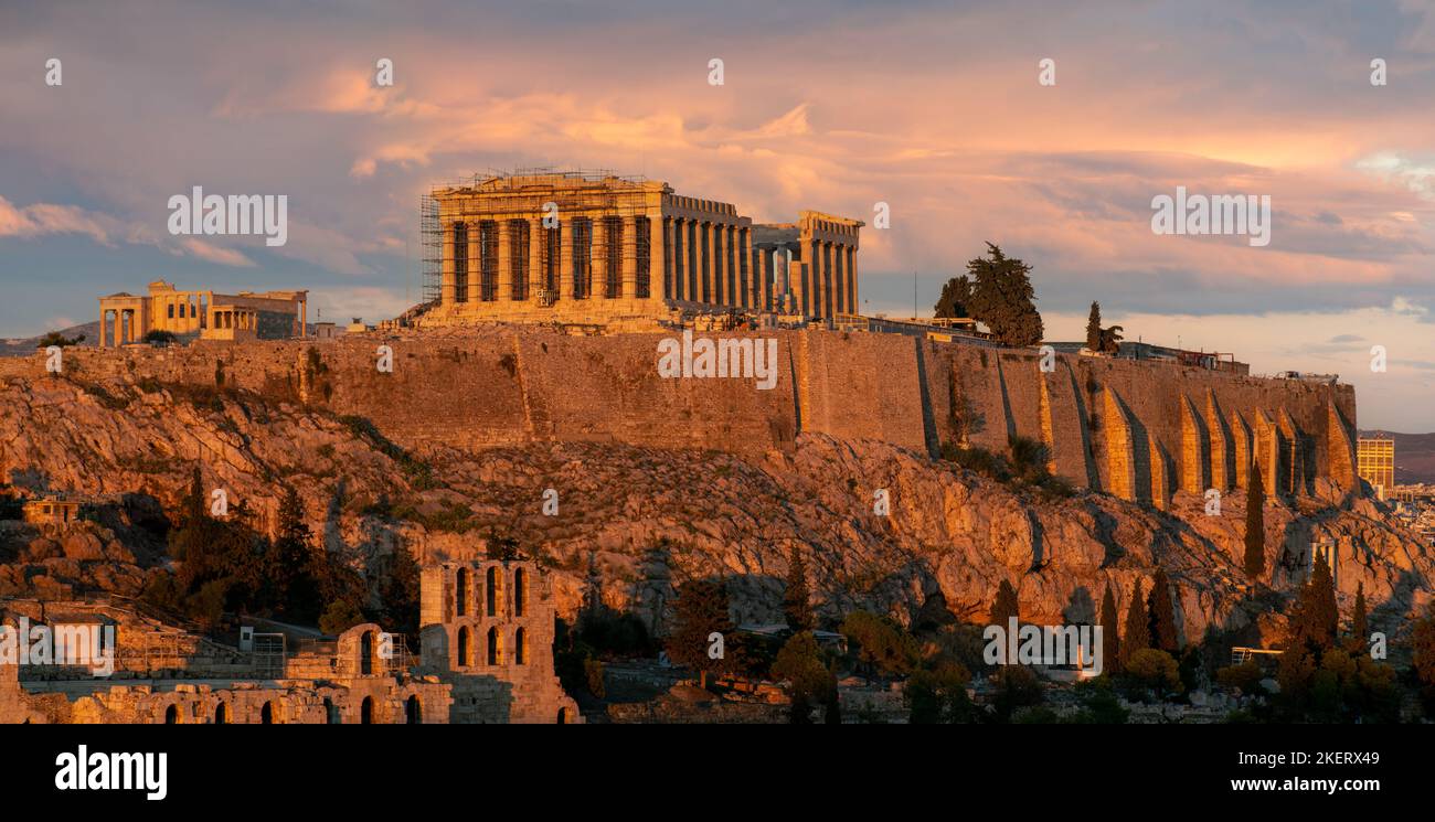 Acropolis of Athens - the most famous monument of ancient Greece- the ...
