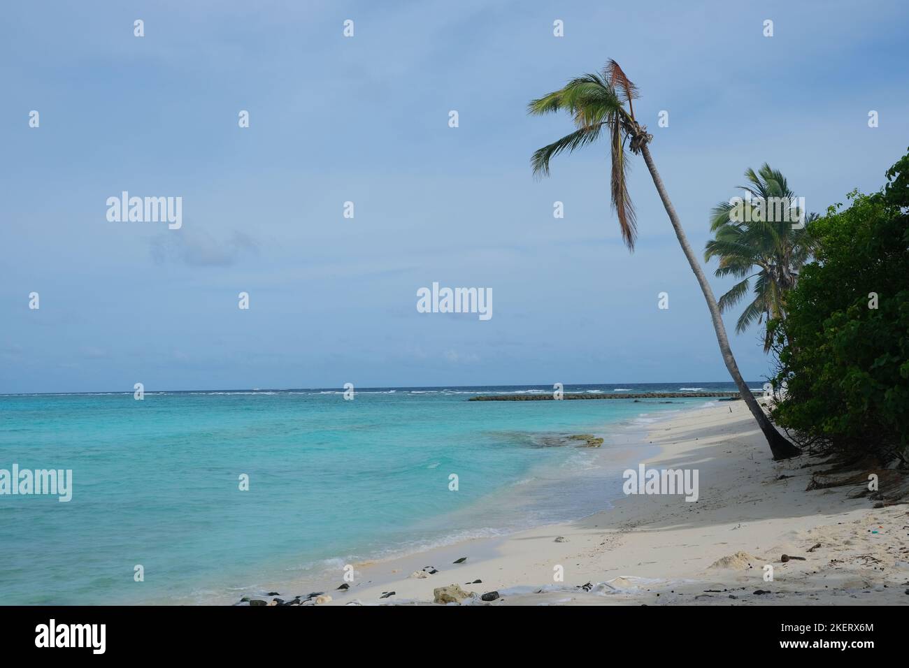Beautiful beach of Fulidhoo, Maldives during sunny afternoon Stock ...