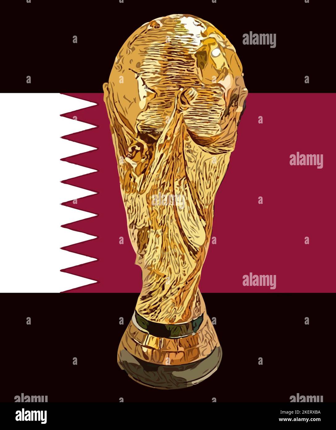 The FIFA World Cup 2022 in Qatar. Football Championship. Doha Stock ...