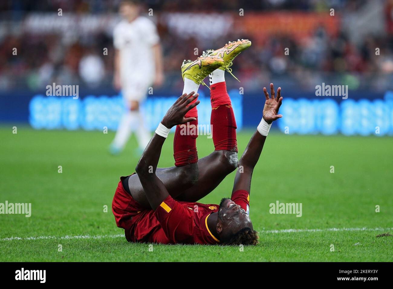 Tammy Abraham of Roma reacts during the Italian championship Serie A ...