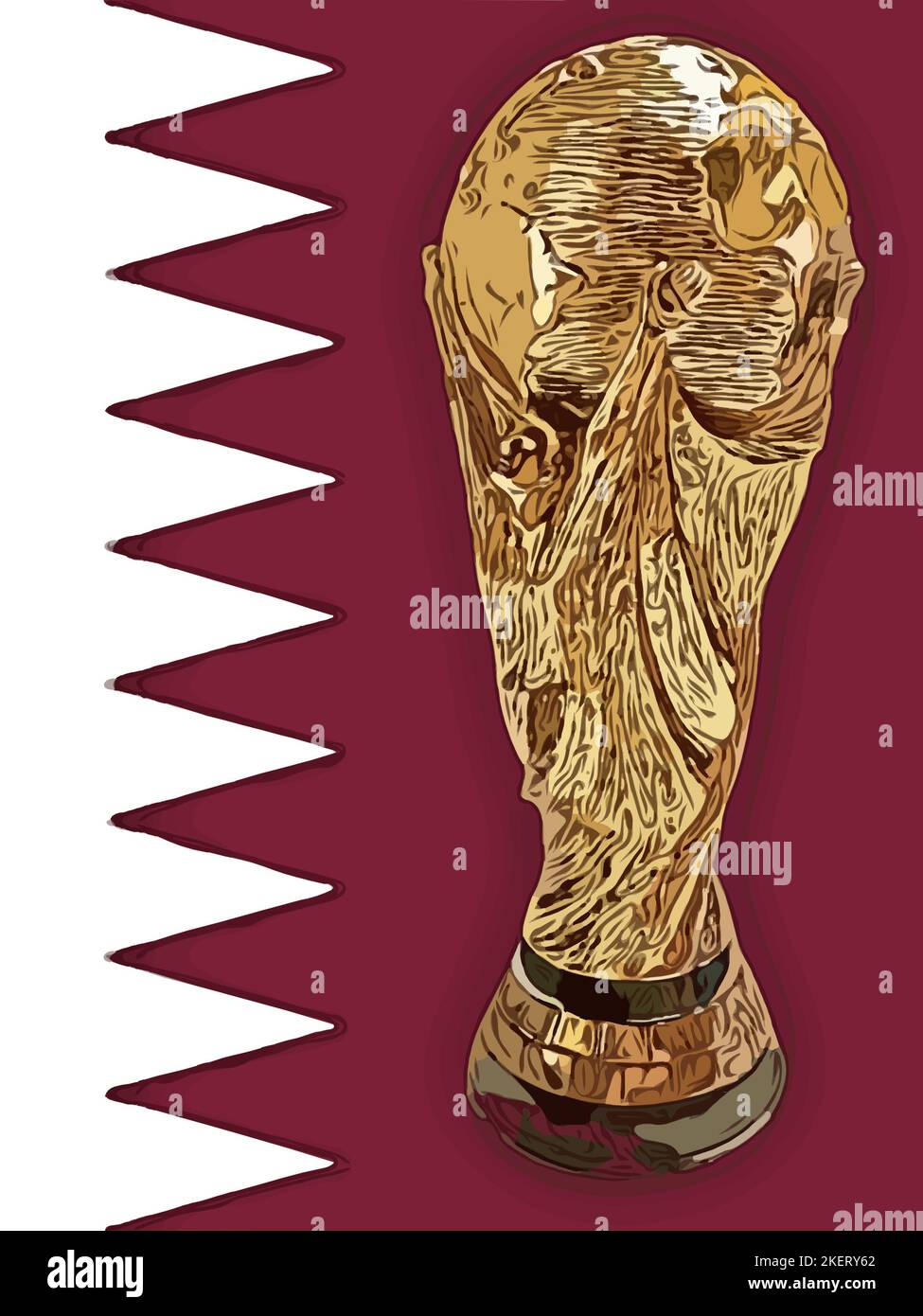 The FIFA World Cup 2022 in Qatar. Football Championship. Doha Stock ...